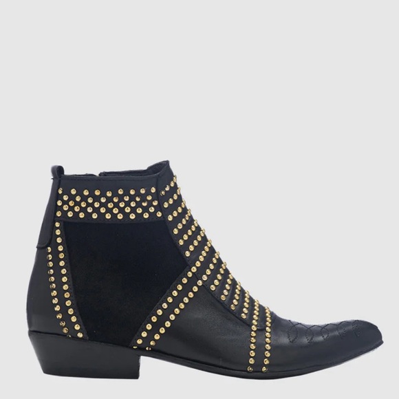Anine Bing | Shoes | New Anine Bing Charlie Boots Gold Studs Size 39 | Poshmark